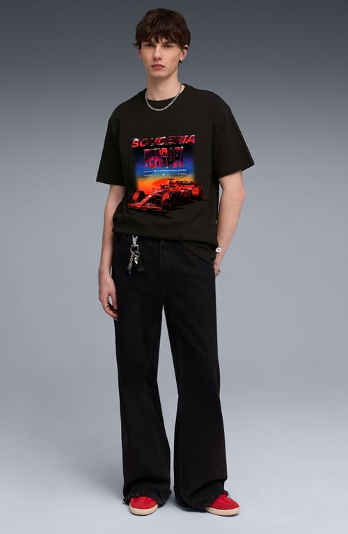 PUMA scuderia ferrari tribes cotton graphic t-shirt